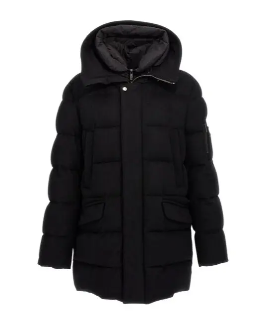 MOORER Davide-lsl Hooded Down Jacket - Black