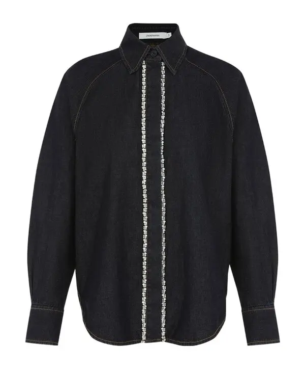 Zimmermann Long-sleeved Denim Shirt