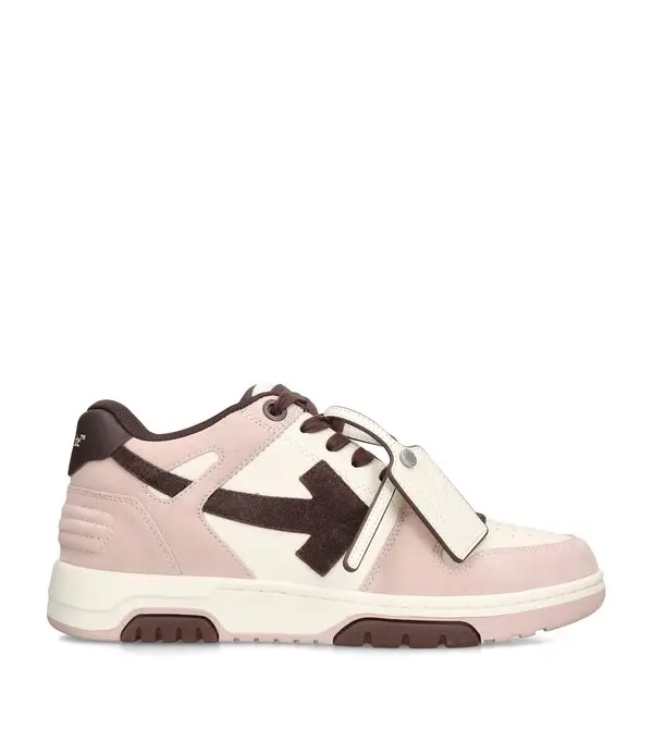 Off-White Leather Out Of Office Sneakers - Pink