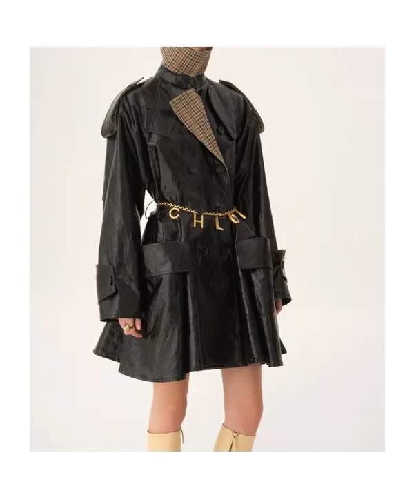Chloé Double-breasted Short Riding Coat