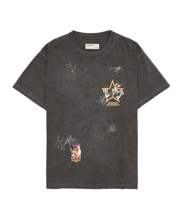 DOMREBEL Short-sleeved T-shirt - Faded Black