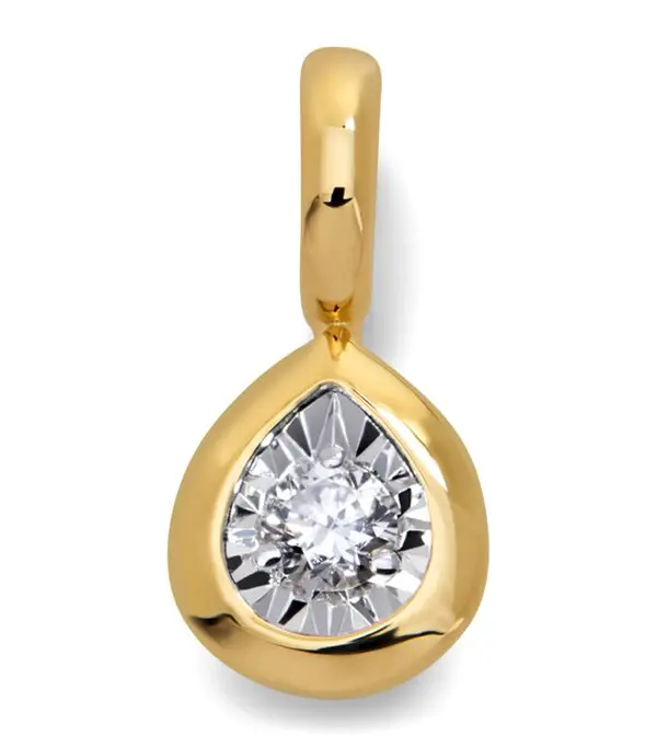 Monica Vinader Vermeil And Diamond Pendant - Gold