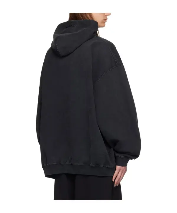 Vetements Logo Printed Drawstring Hoodie