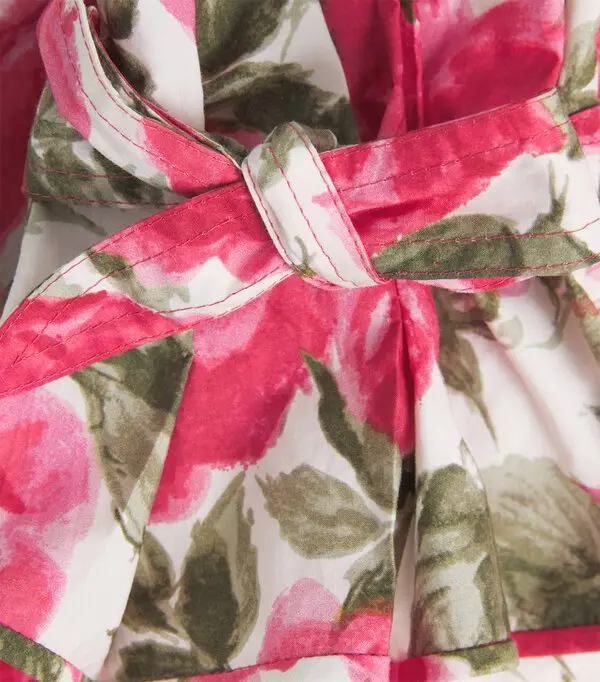 Chloé Cotton Cropped Floral Top