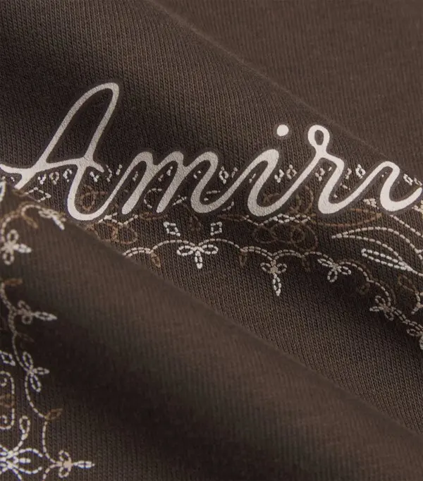 Amiri Cotton Quad Bandana T-shirt