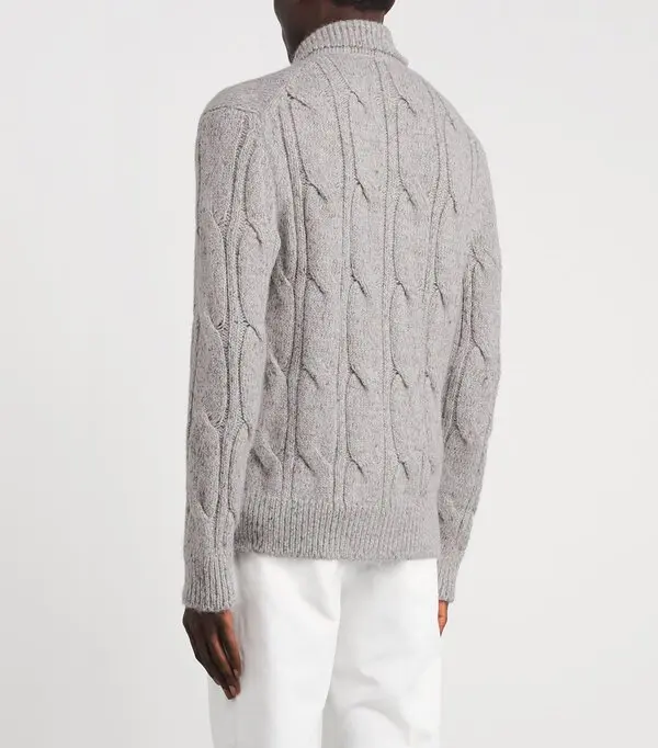 Eleventy Wool-blend Zip-up Cardigan