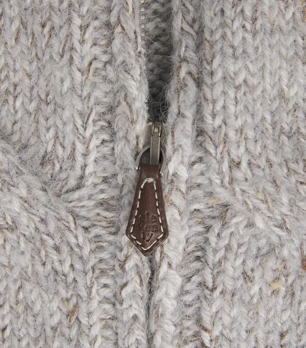 Eleventy Wool-blend Zip-up Cardigan