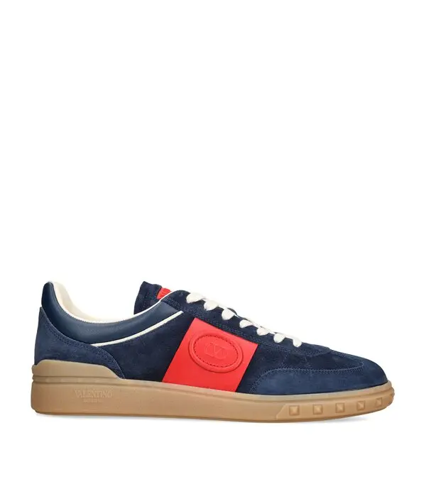 Valentino Garavani Suede Upvillage Low-top Sneakers - Blue