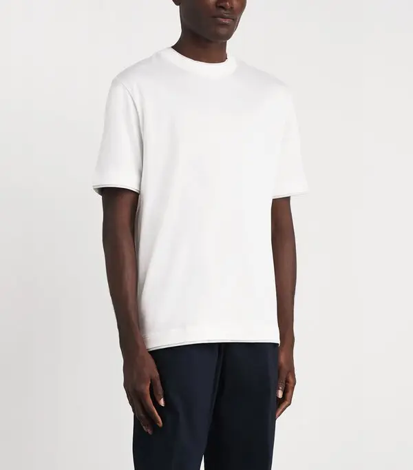 Eleventy Giza Cotton Layered T-shirt