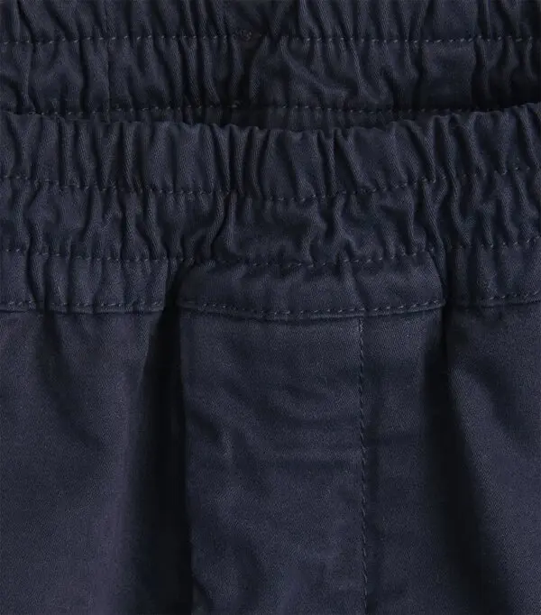 Eleventy Stretch-cotton Pleated Straight Trousers