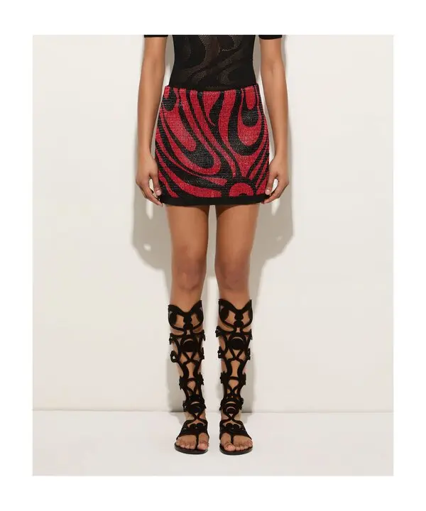 Emilio Pucci Rafia Wrap Skirt
