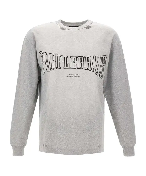 PURPLE BRAND Long-sleeved Sweater - Grey