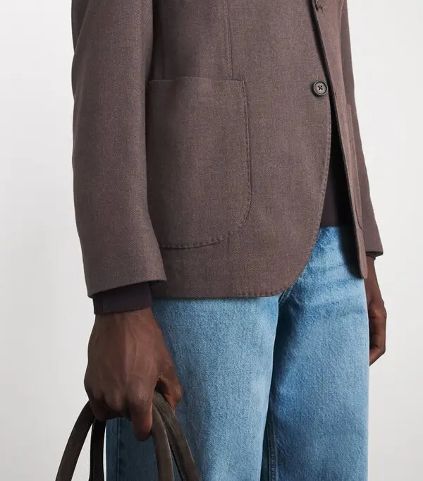 Eleventy Silk-cashmere Unstructured Blazer
