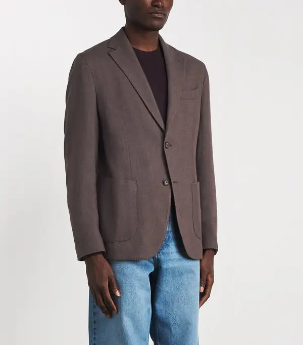Eleventy Silk-cashmere Unstructured Blazer