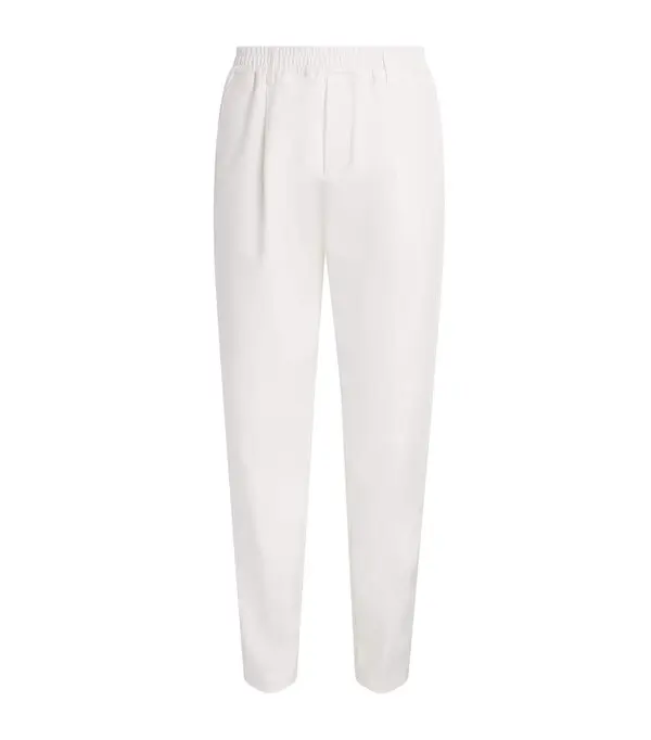 Eleventy Stretch-cotton Elasticated Trousers