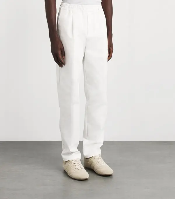 Eleventy Stretch-cotton Elasticated Trousers