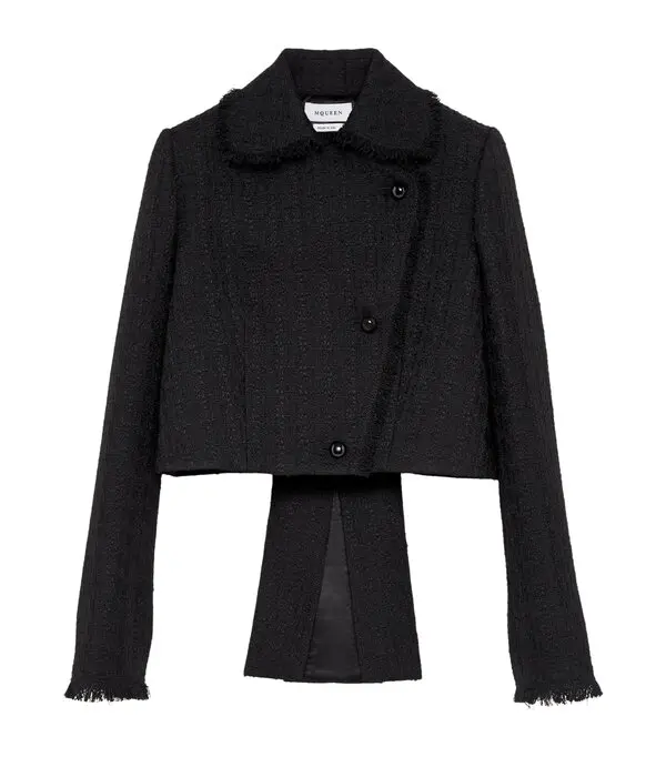 Alexander McQueen Wool-blend Tweed Jacket