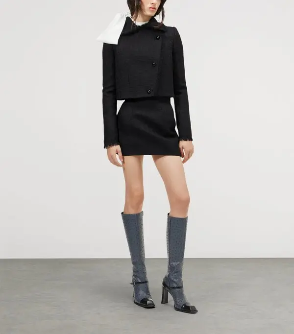 Alexander McQueen Wool-blend Tweed Jacket