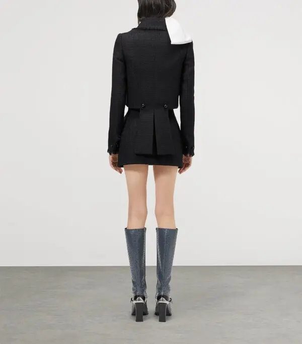 Alexander McQueen Wool-blend Tweed Jacket
