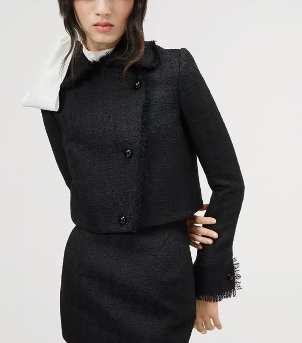 Alexander McQueen Wool-blend Tweed Jacket