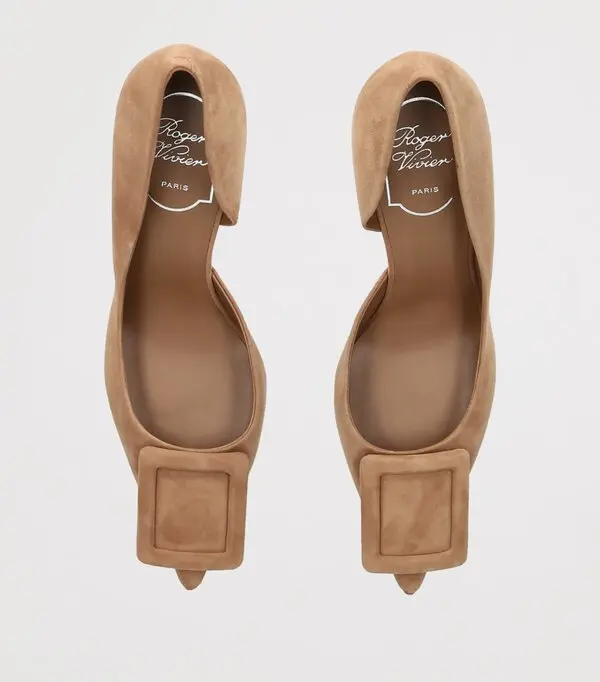 ROGER VIVIER Suede Viv In The City Pumps 85