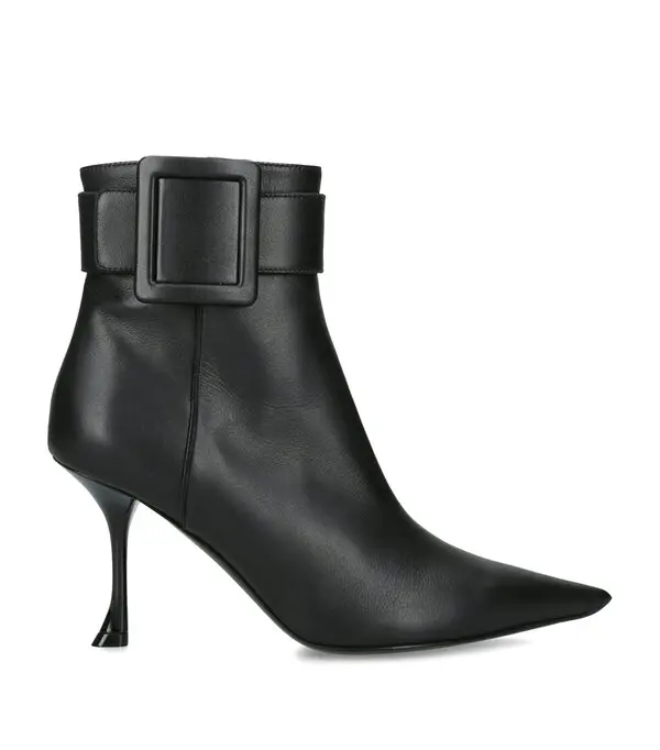 ROGER VIVIER Leather Ankle Boots