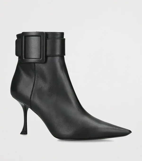 ROGER VIVIER Leather Ankle Boots
