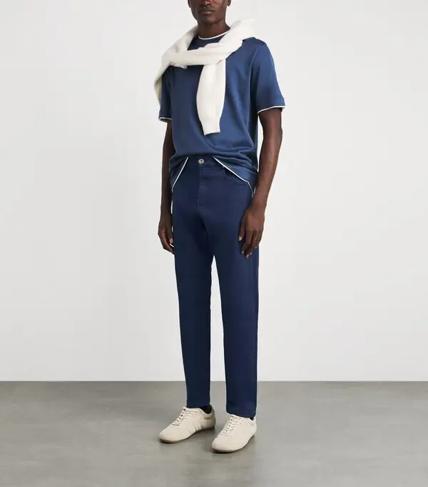 Eleventy Stretch-cotton Slim Jeans