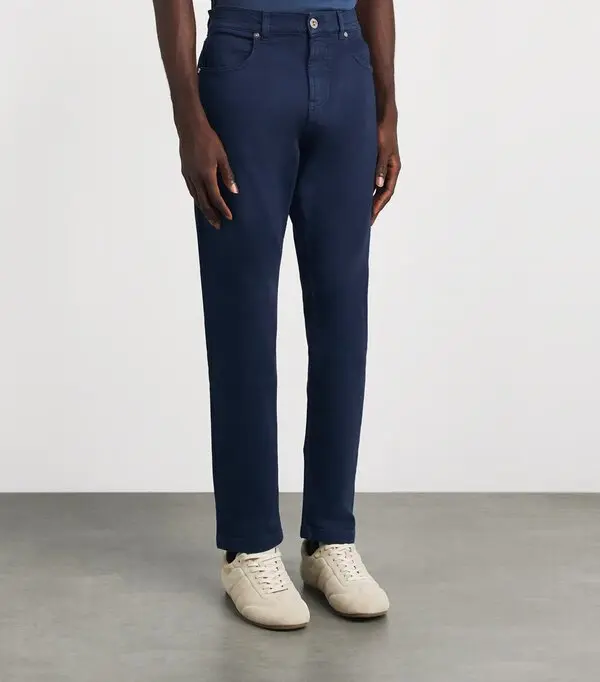 Eleventy Stretch-cotton Slim Jeans