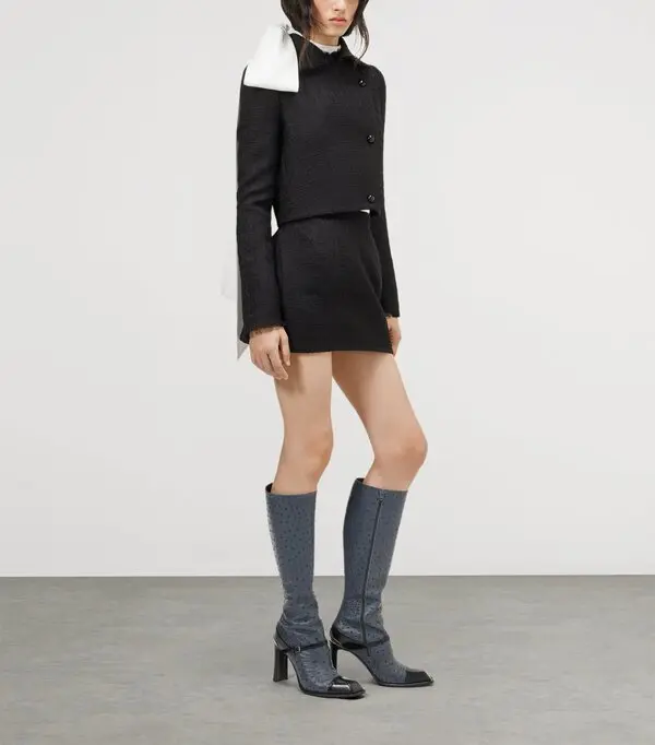 Alexander McQueen Wool-blend Tweed Mini Skirt