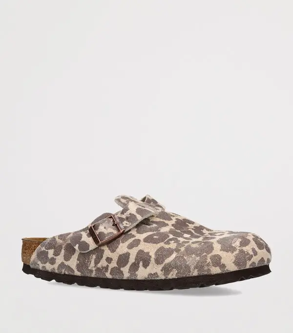 BIRKENSTOCK Suede Boston Clogs