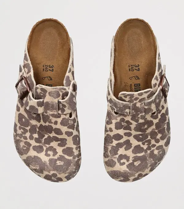 BIRKENSTOCK Suede Boston Clogs