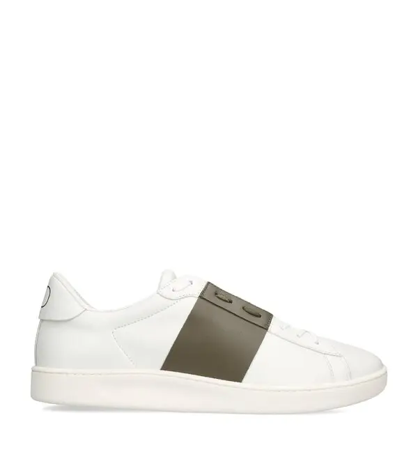 Valentino Garavani Leather Open Royco Sneakers - White