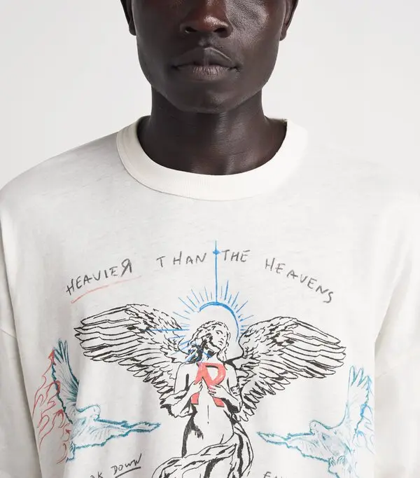 REPRESENT Organic Cotton-hemp Printed T-shirt