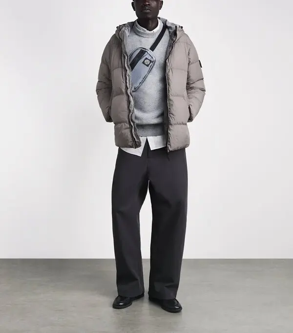 Stone Island Crinkle Reps Ny Puffer Jacket - Grey