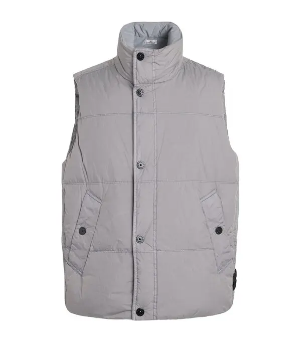 Stone Island Down-fill Crinkle Reps Ny Gilet