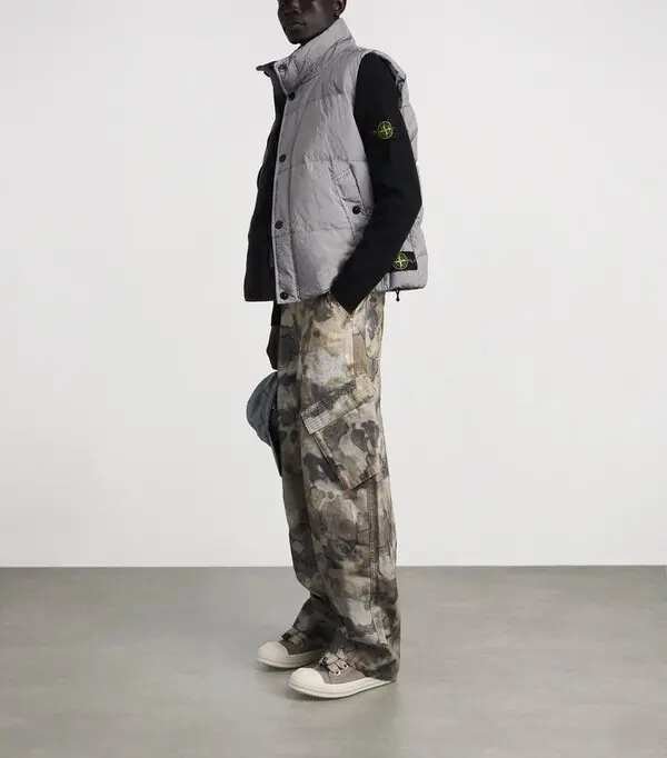 Stone Island Down-fill Crinkle Reps Ny Gilet