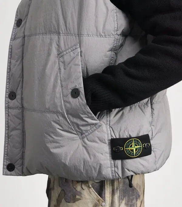 Stone Island Down-fill Crinkle Reps Ny Gilet