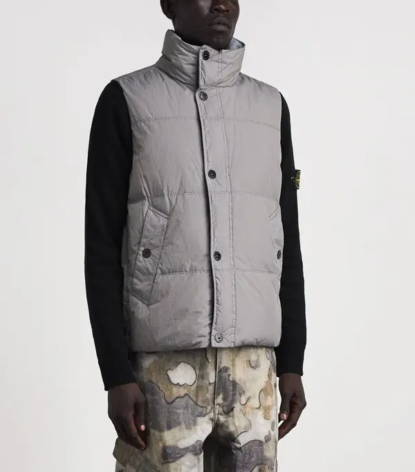 Stone Island Down-fill Crinkle Reps Ny Gilet