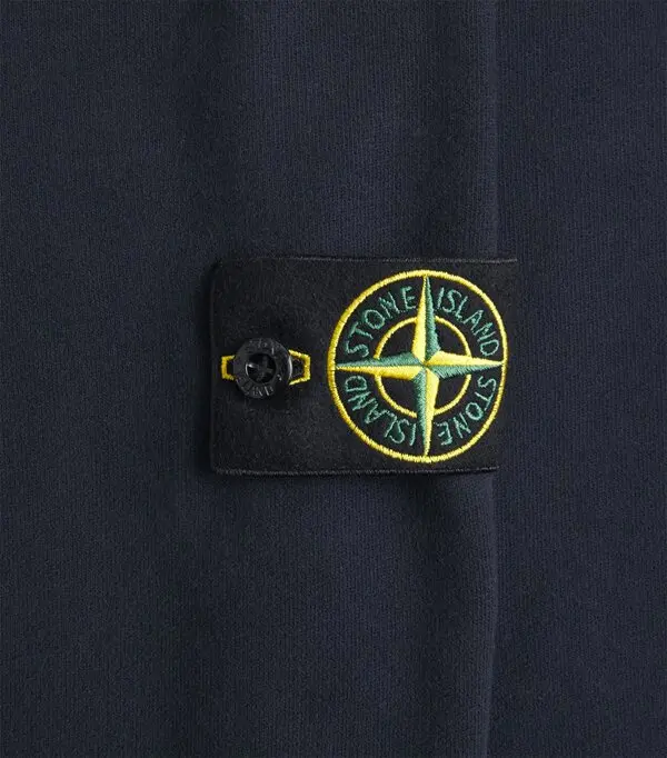Stone Island Cotton Compass Logo Sweatshirt