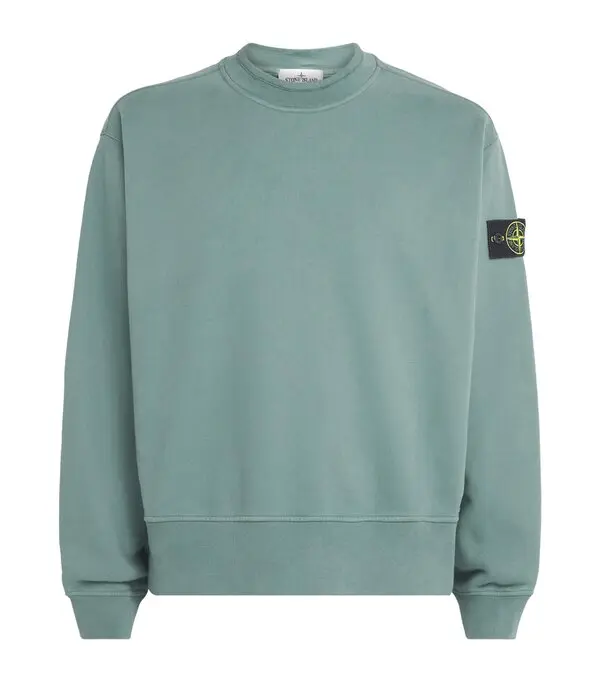 Stone Island Cotton Rib-knit Compass Sweatshirt
