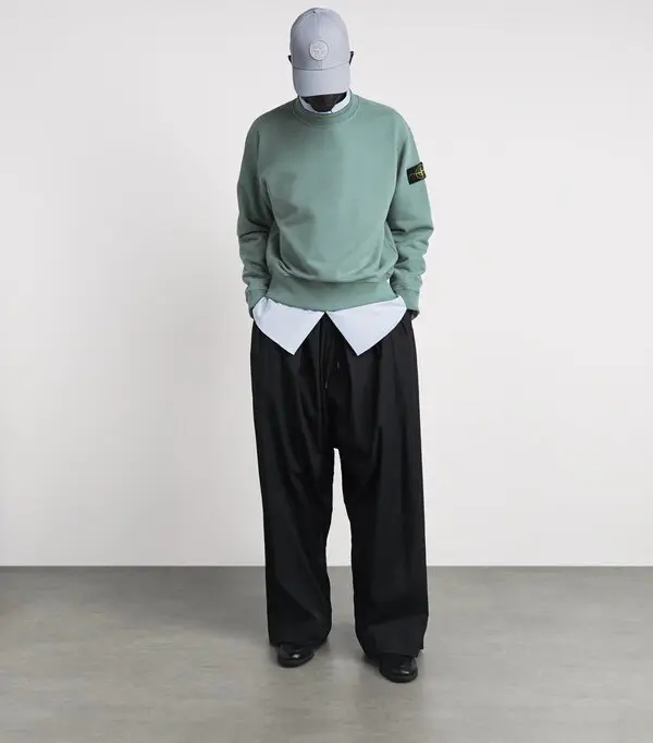 Stone Island Cotton Rib-knit Compass Sweatshirt