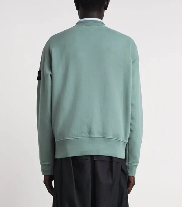 Stone Island Cotton Rib-knit Compass Sweatshirt