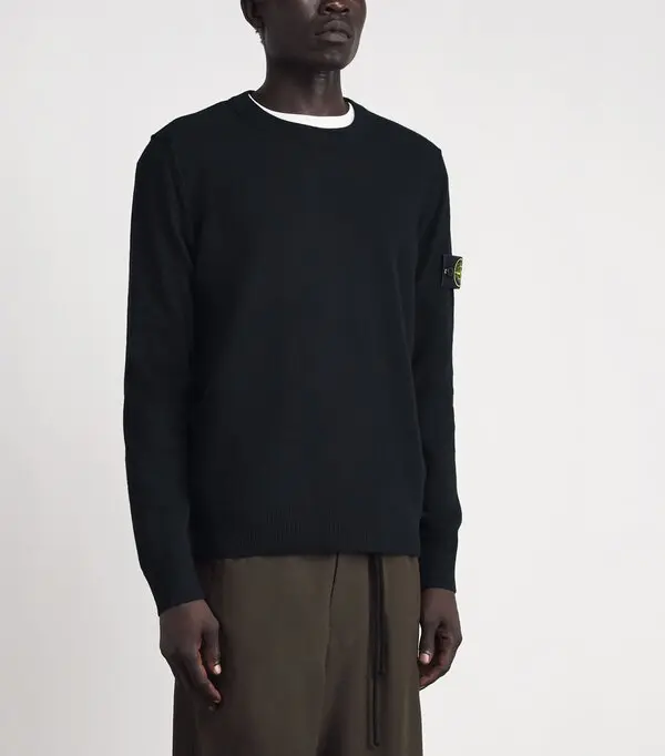 Stone Island Virgin Wool Crew-neck Sweater