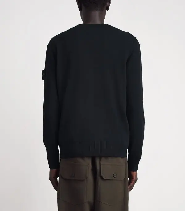 Stone Island Virgin Wool Crew-neck Sweater