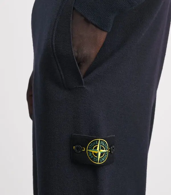 Stone Island Virgin Wool-blend Compass Sweatpants