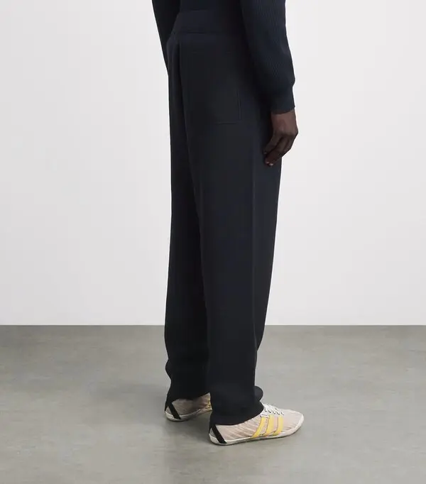 Stone Island Virgin Wool-blend Compass Sweatpants