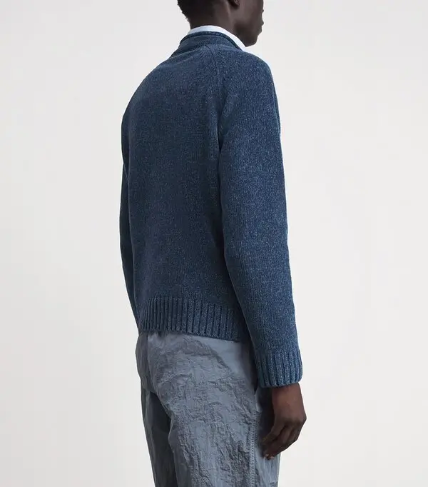 Stone Island Cotton Mélange Sweater - Blue