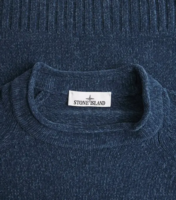 Stone Island Cotton Mélange Sweater - Blue