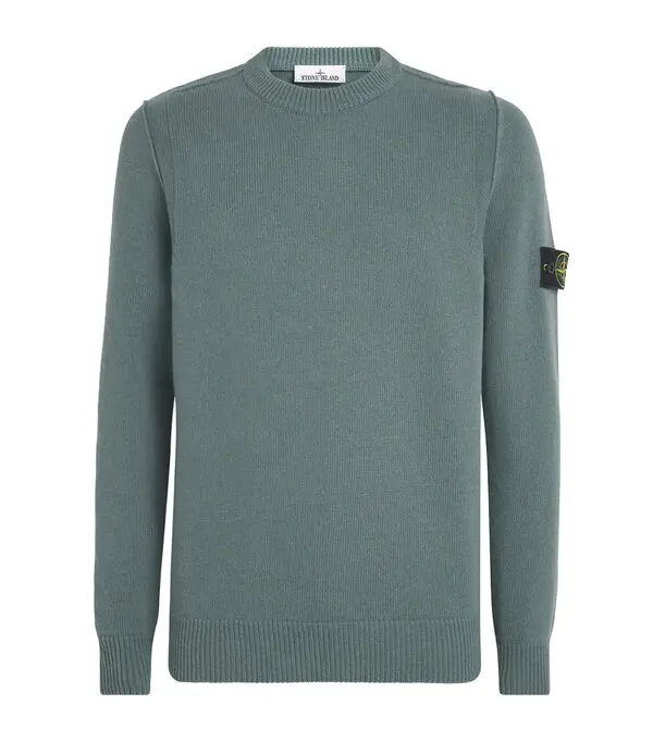 Stone Island Virgin Wool-blend Compass Sweater